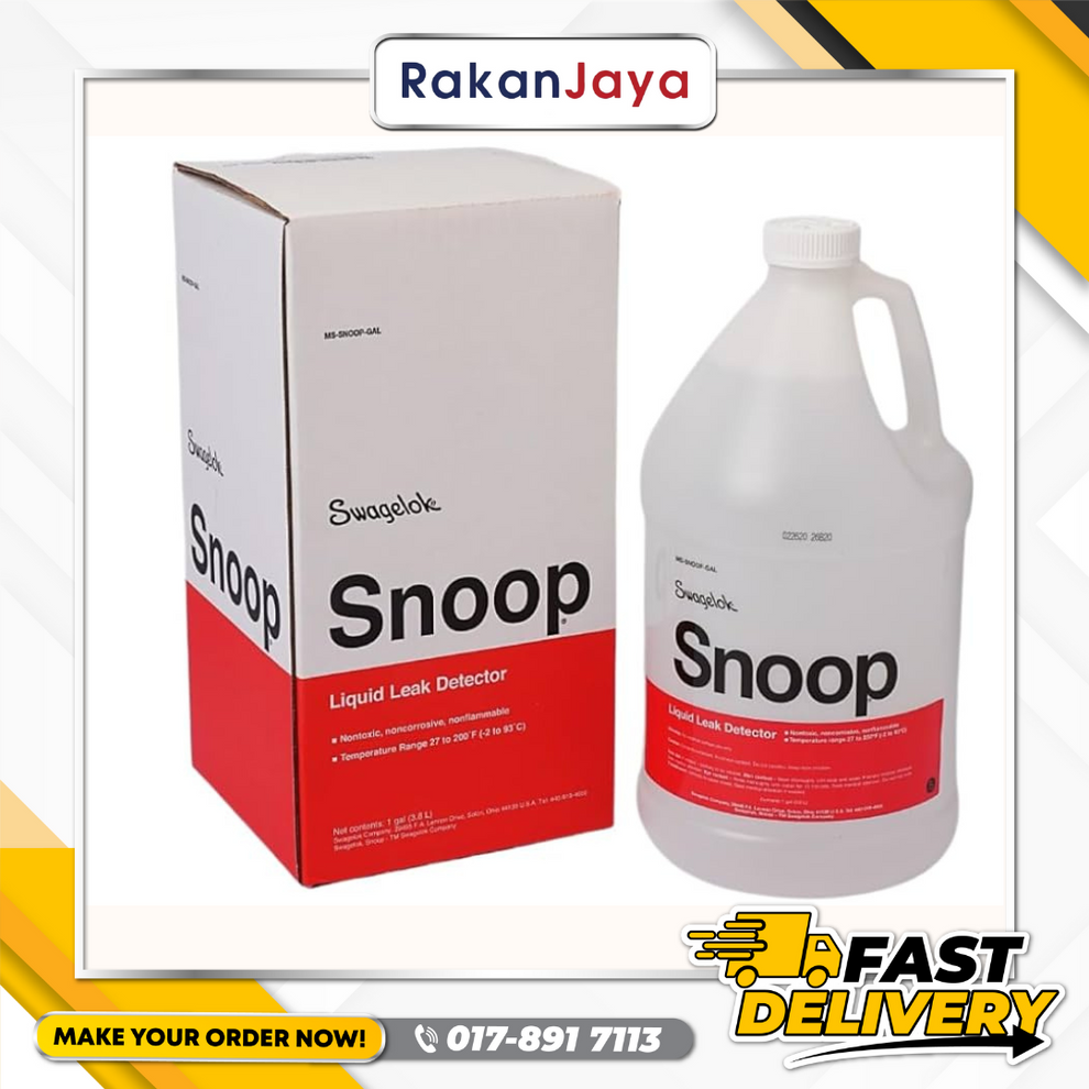 SWAGELOK SNOOP LIQUID LEAK DETECTOR, 1 GAL (3.8 L) BOTTLE – Rakan Jaya ...