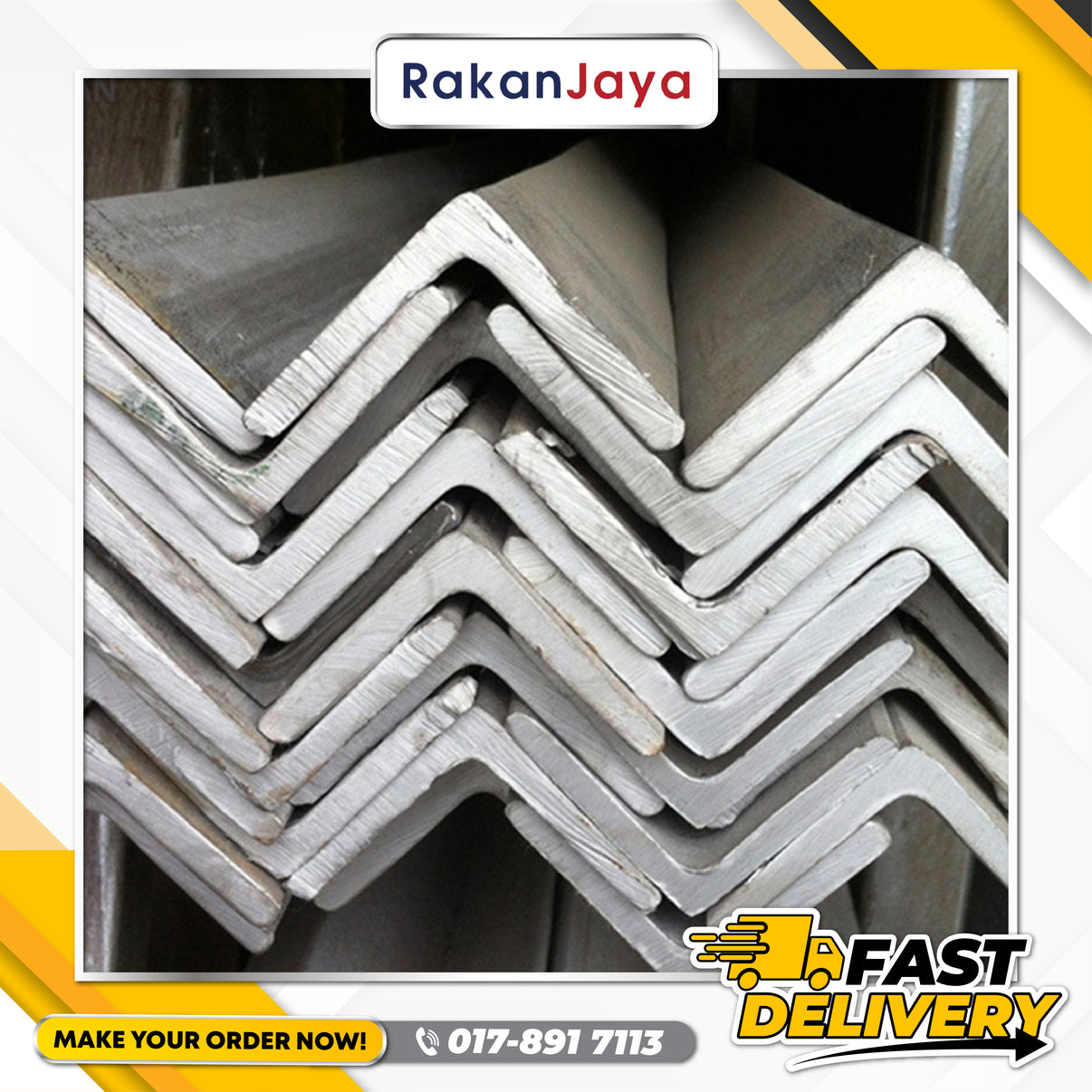HDG (HOT DIP GALVANIZED) ANGLE – Rakan Jaya Hardware