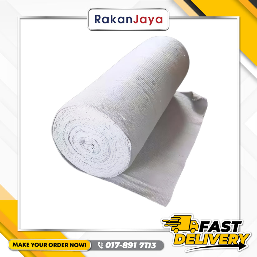 FIBREGLASS FIRE BLANKET 1.0MM X 1M X 50M (WHITE) – Rakan Jaya Hardware