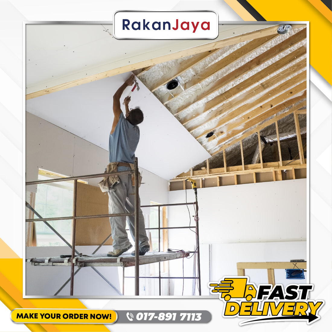 GYPSUM PLASTERBOARD (4FT X 8FT) – Rakan Jaya Hardware