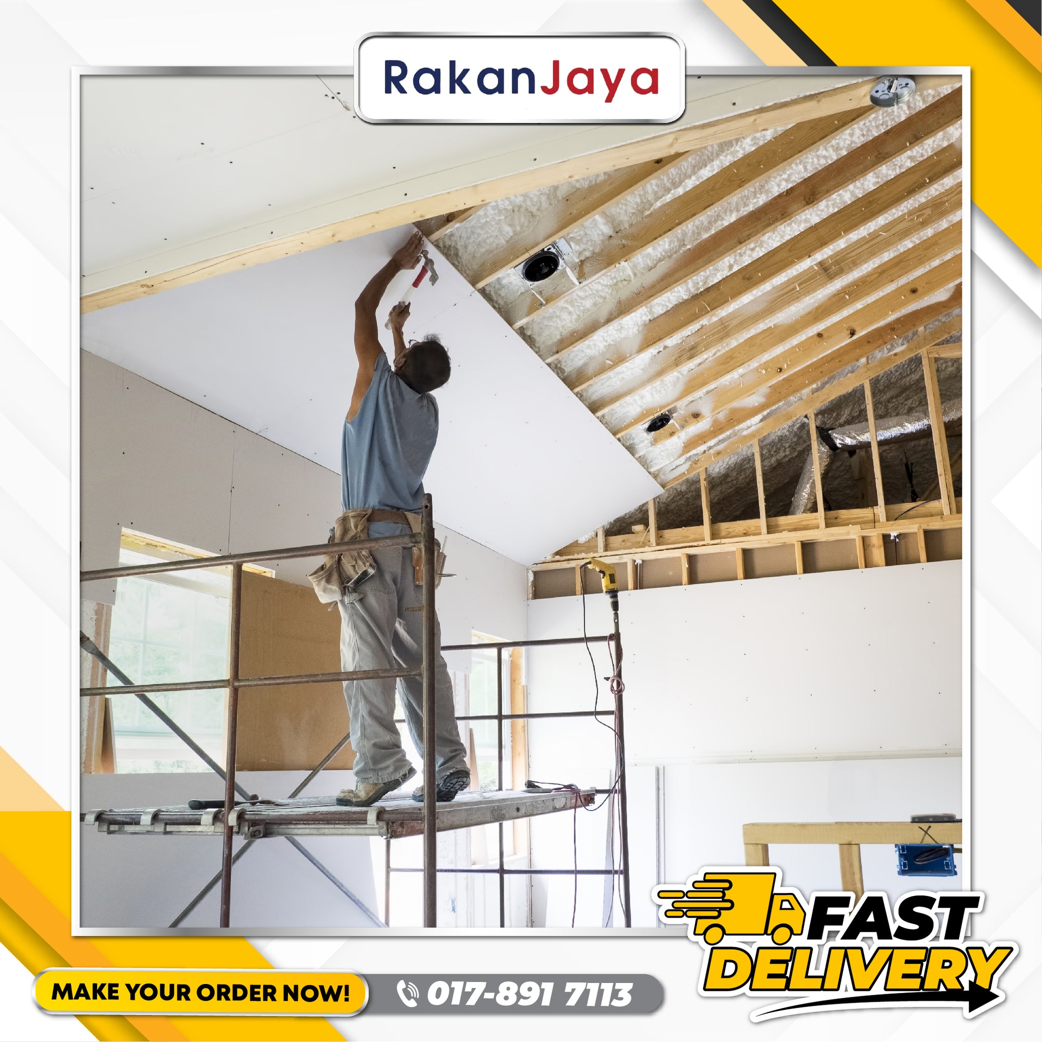 GYPSUM PLASTERBOARD (4FT X 8FT) – Rakan Jaya Hardware