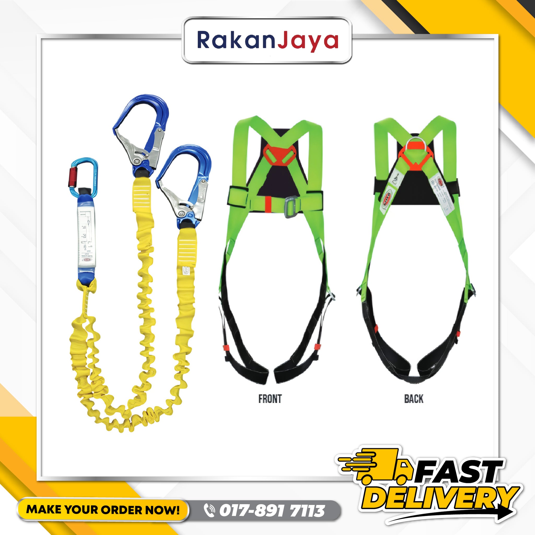 M-SAFE BODY HARNESS FULL SET (MODEL : BHS-200) – Rakan Jaya Hardware