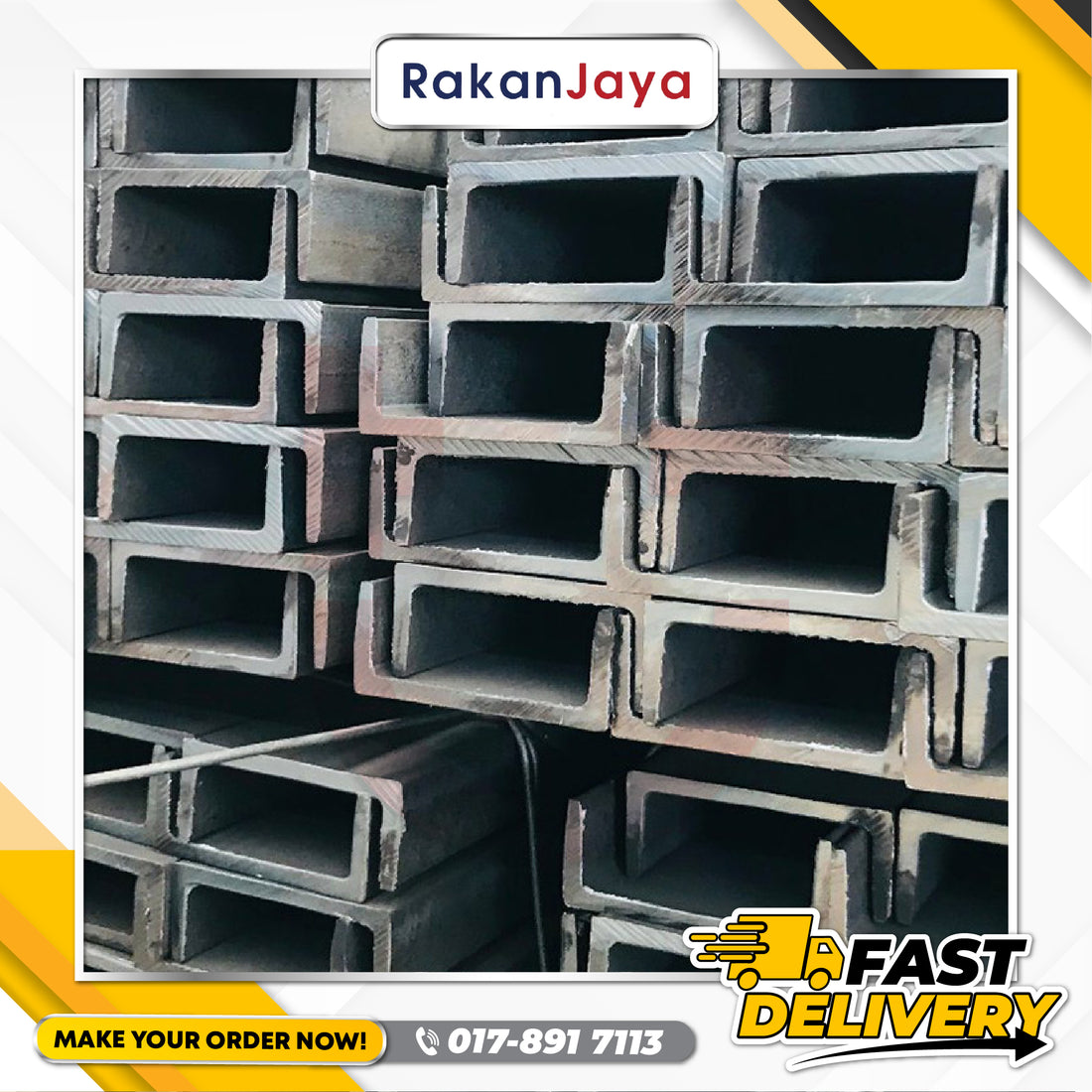 MS (MILD STEEL) CHANNEL – Rakan Jaya Hardware