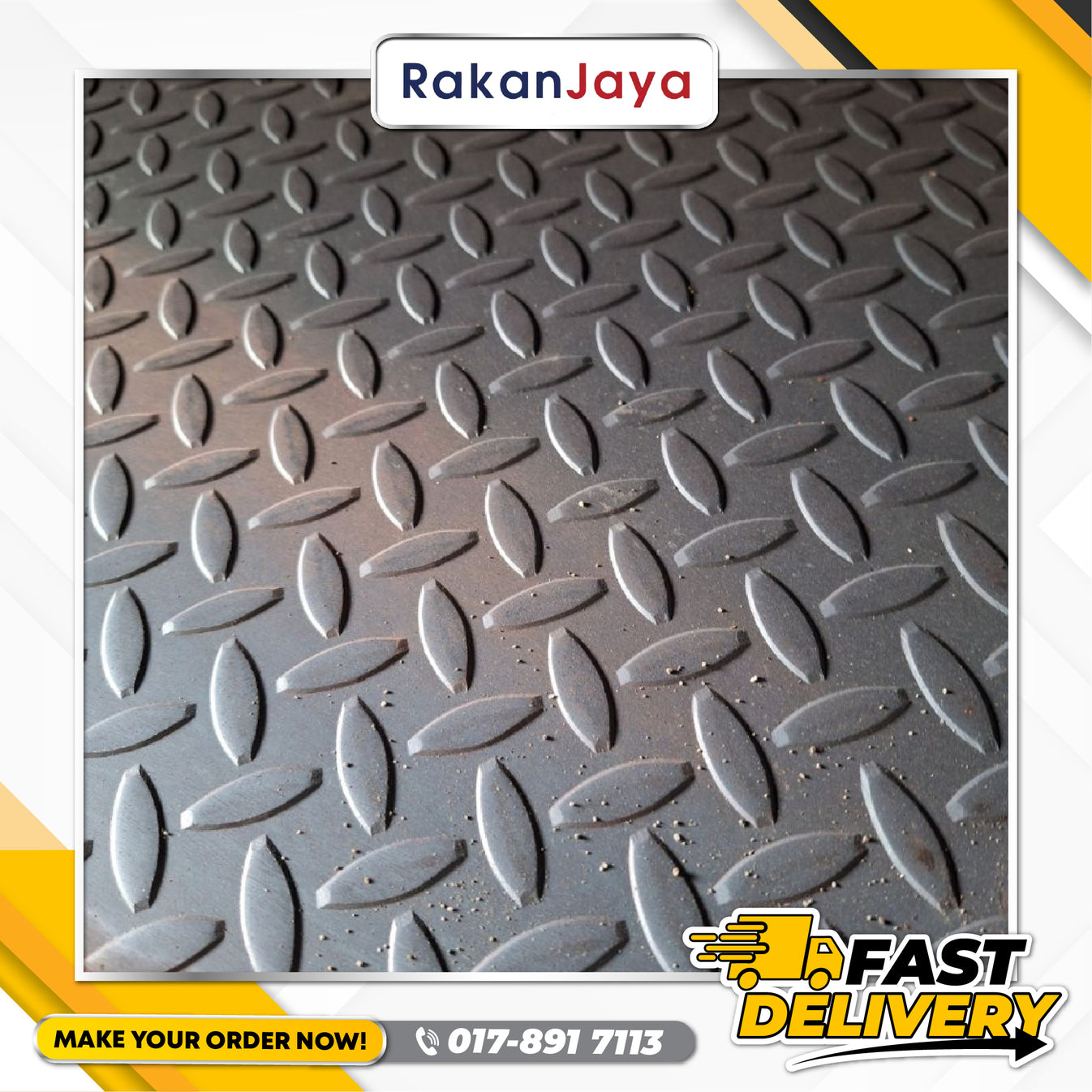 MS (MILD STEEL) CHEQUERED PLATE – Rakan Jaya Hardware