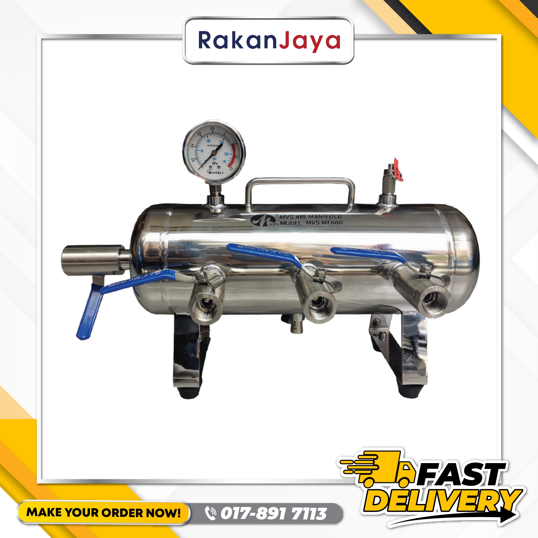 MVS PORTABLE 6 PORT AIR MANIFOLD (MODEL : MVS-MF600) – Rakan Jaya Hardware