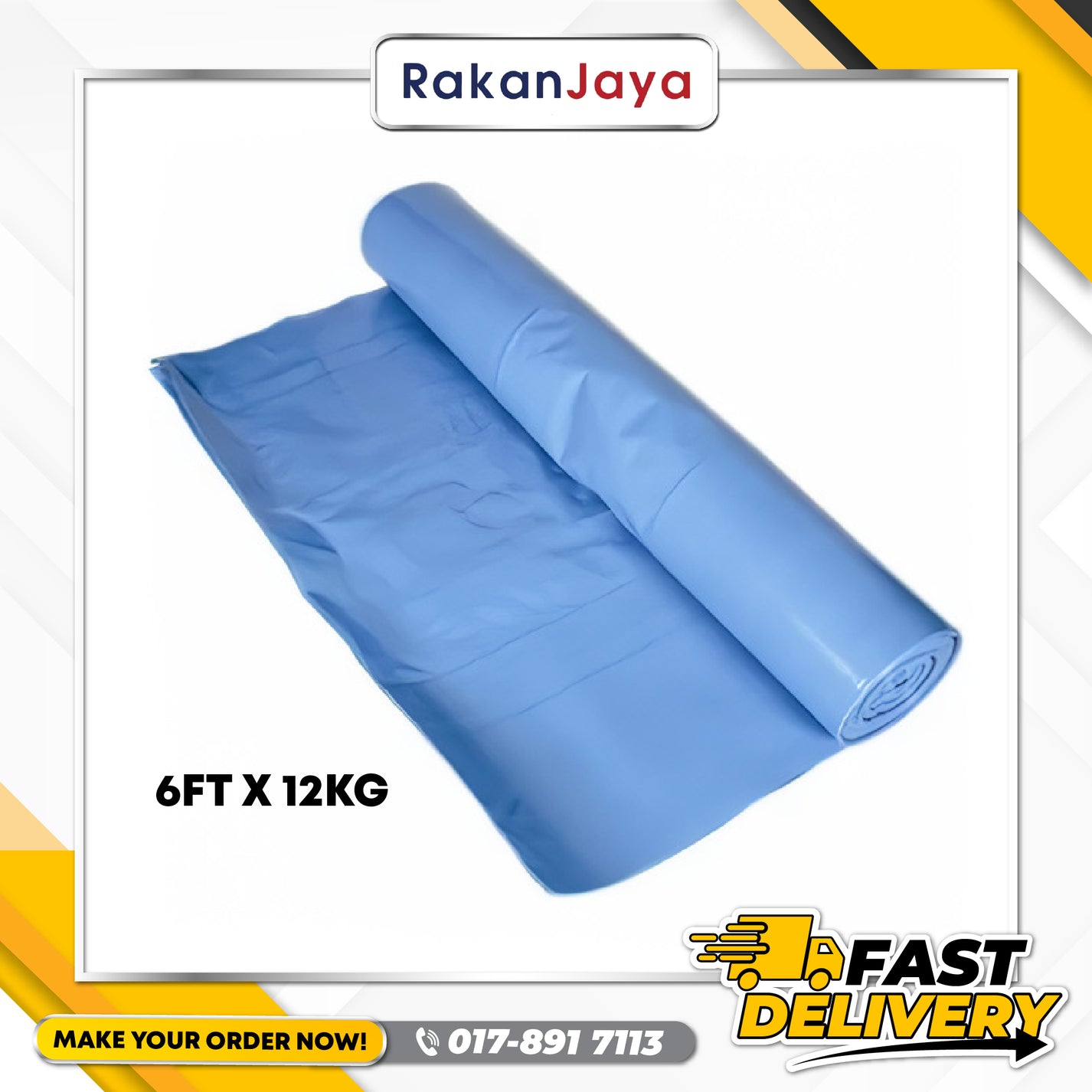 PE SHEET (PLASTIK BIRU)(13.5kg +- 12’ x 56’+-) – Rakan Jaya Hardware