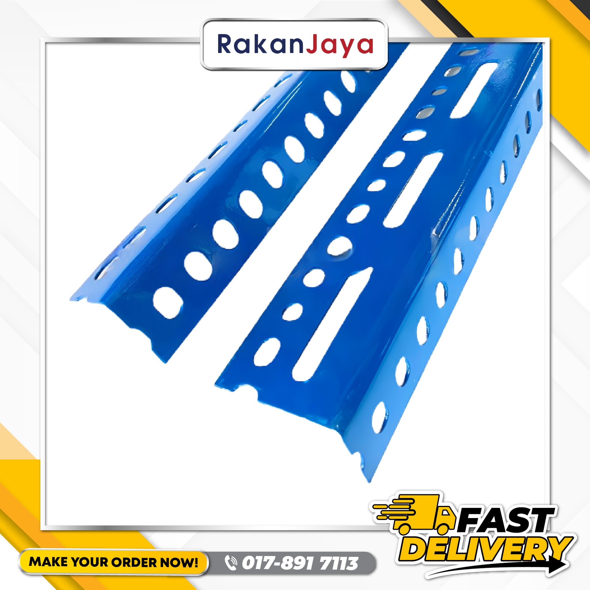 SLOTTED ANGLE RACK BAR – Rakan Jaya Hardware