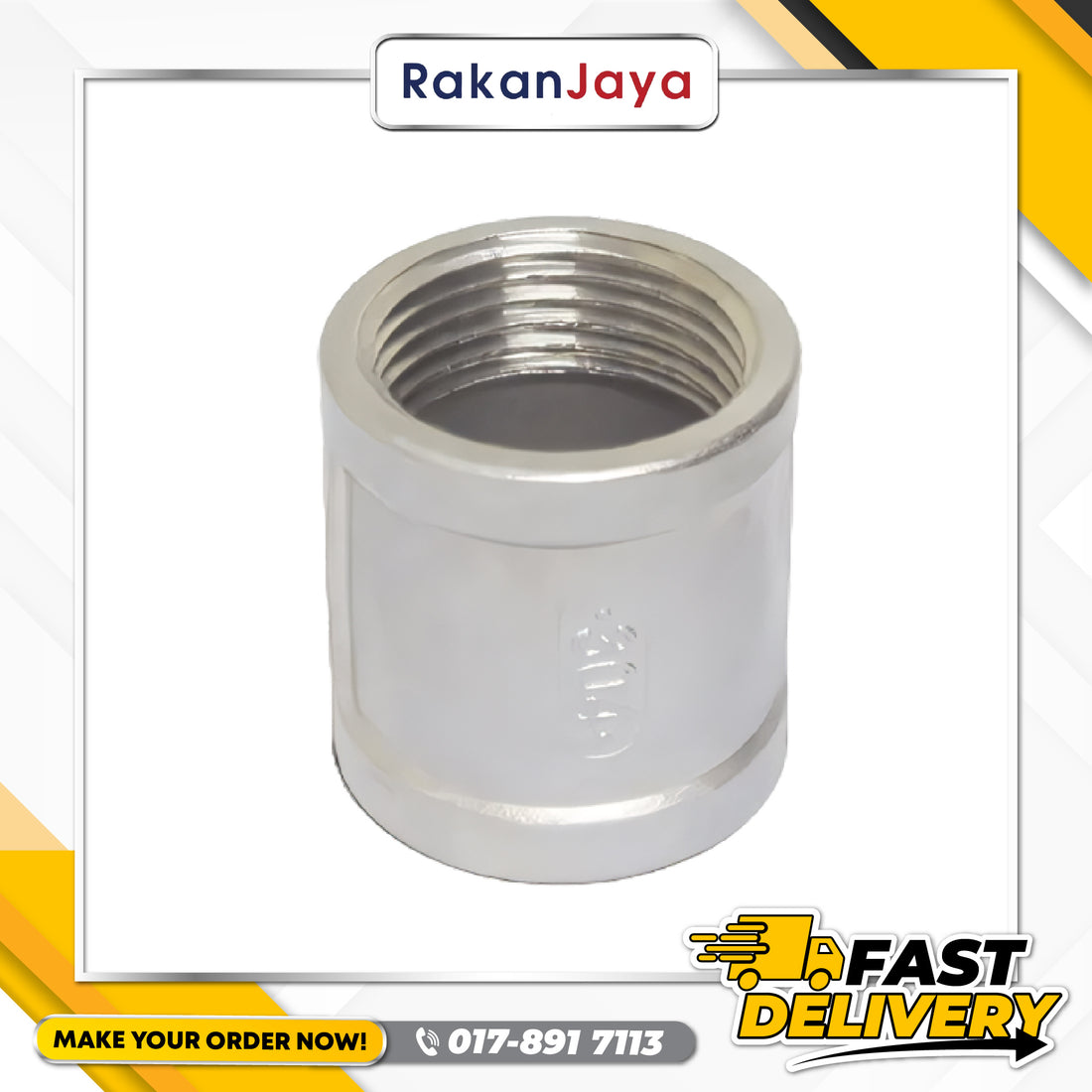 SS304 (STAINLESS STEEL) BSPT FITTING SOCKET – Rakan Jaya Hardware