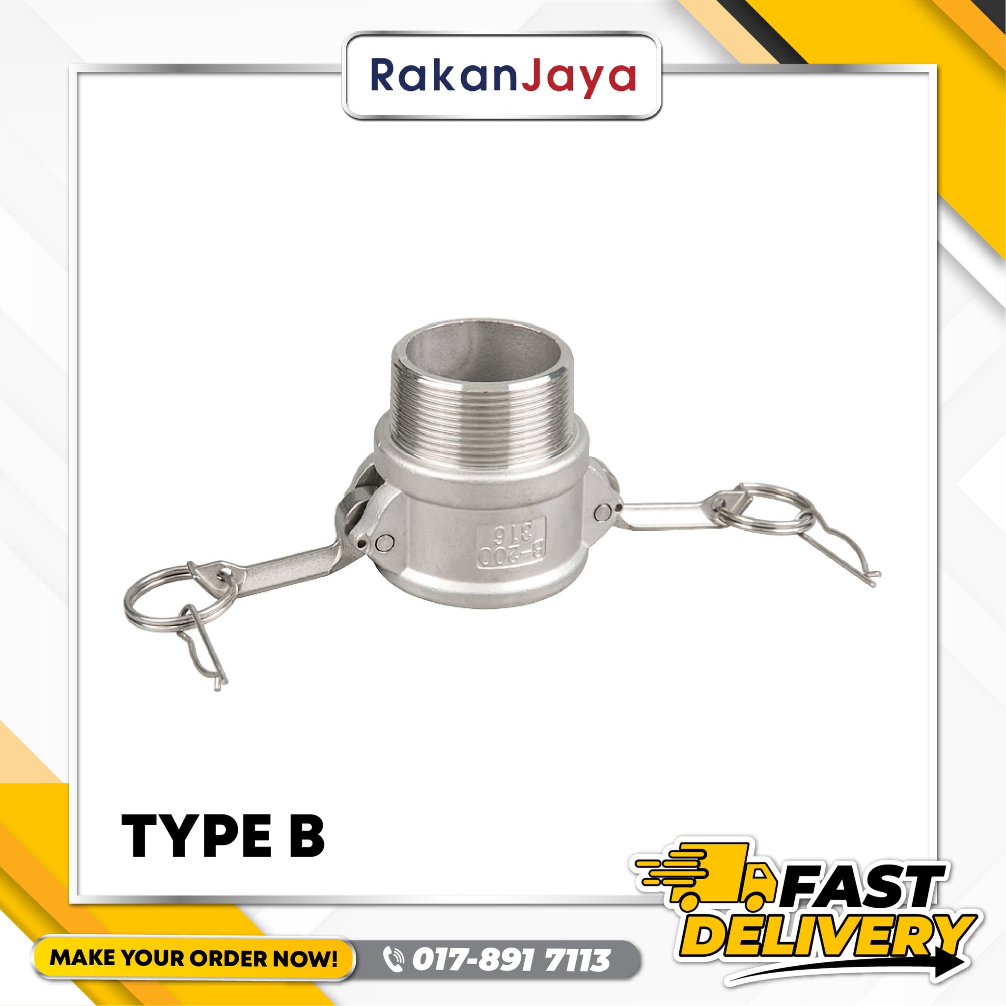 STAINLESS STEEL (SS) CAMLOCK COUPLINGS – Rakan Jaya Hardware