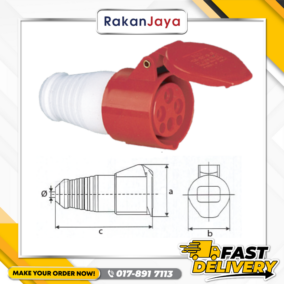 INDUSTRIAL PLUGS & SOCKETS – Rakan Jaya Hardware
