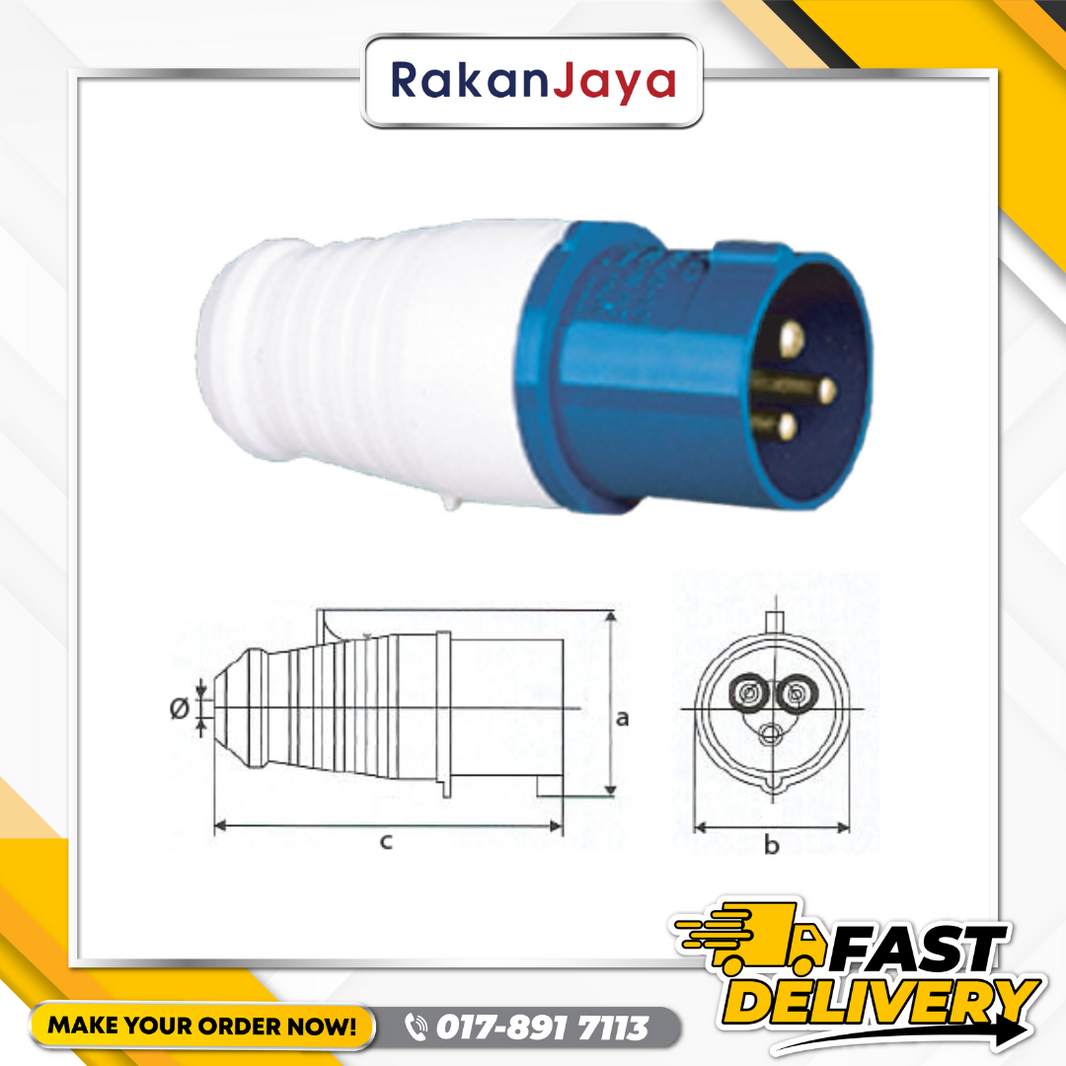 INDUSTRIAL PLUGS & SOCKETS – Rakan Jaya Hardware