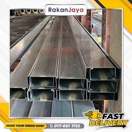 GI (GALVANISED IRON) C-PURLIN (6MTR) – Rakan Jaya Hardware