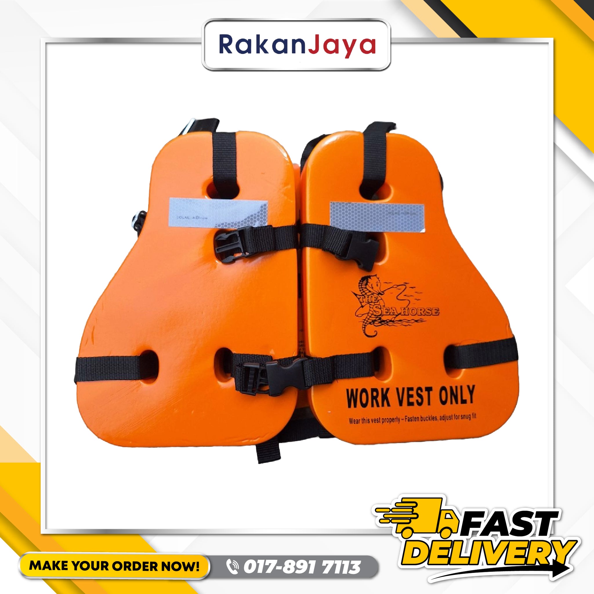 WORK VEST SEAHORSE LIFE JACKET WV-10 TYPE-V – Rakan Jaya Hardware