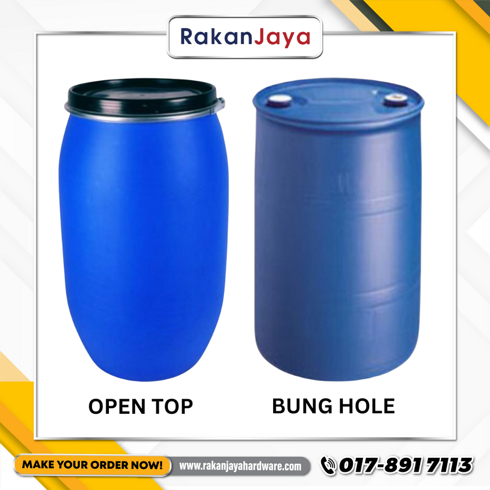 BLUE PLASTIC DRUM (TONG DRUM BIRU) – Rakan Jaya Hardware